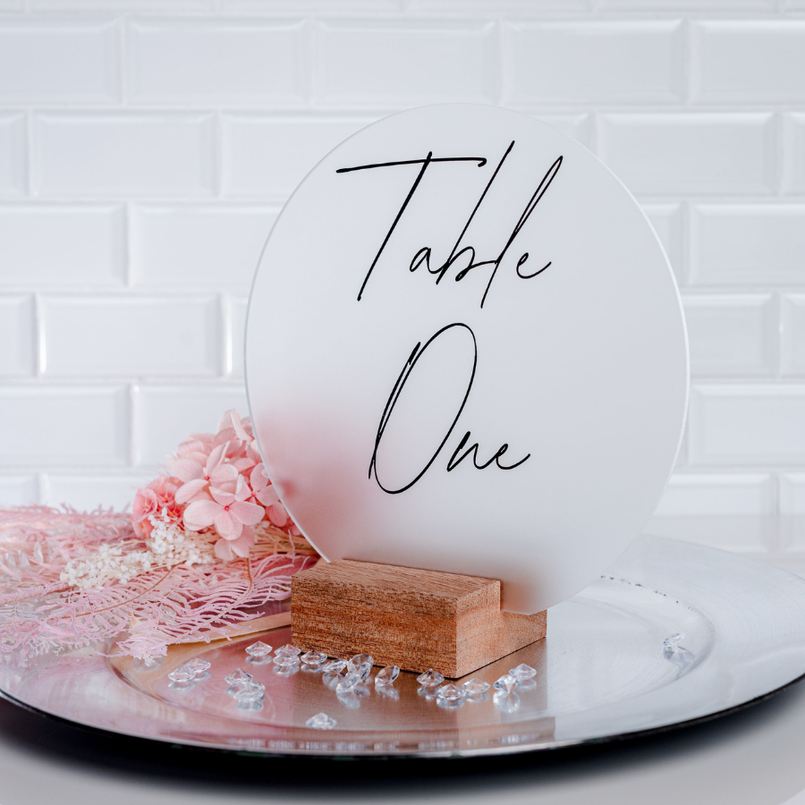 Acrylic Custom Table Numbers Wedding - Love + Labels – Love and Labels