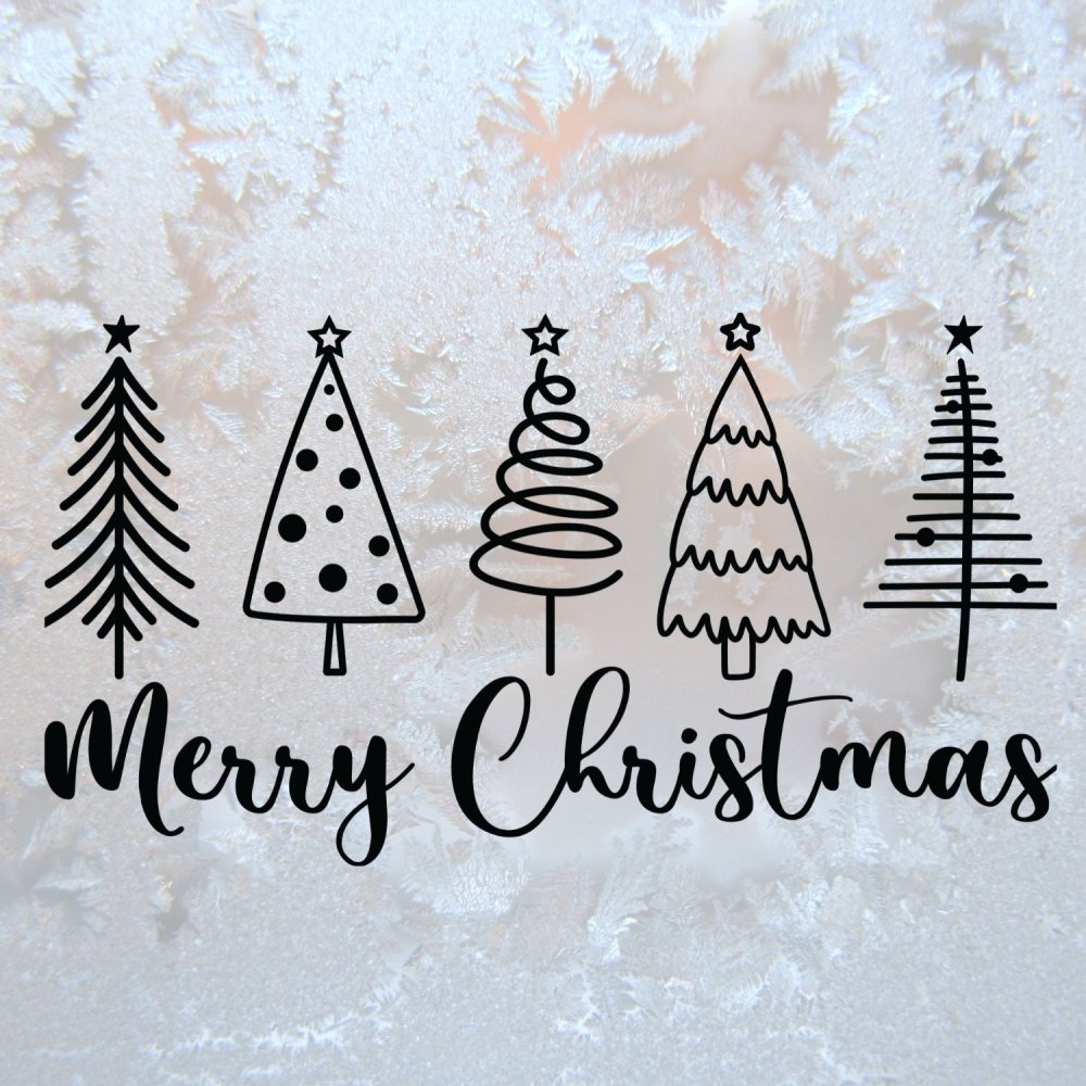 Merry Christmas Window Sign