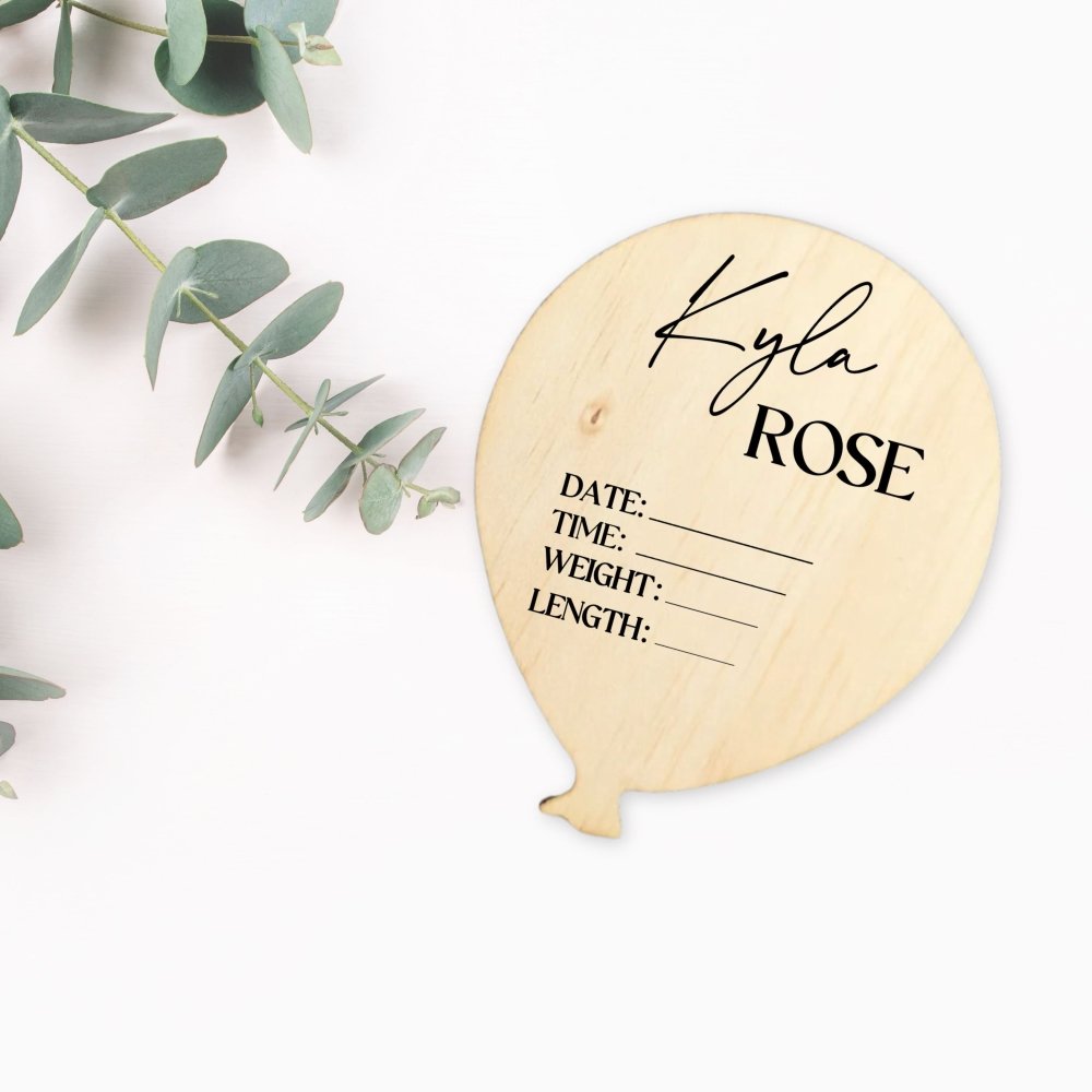 Personalised Baby Announcement Plaque Australian Made – Love and Labels
