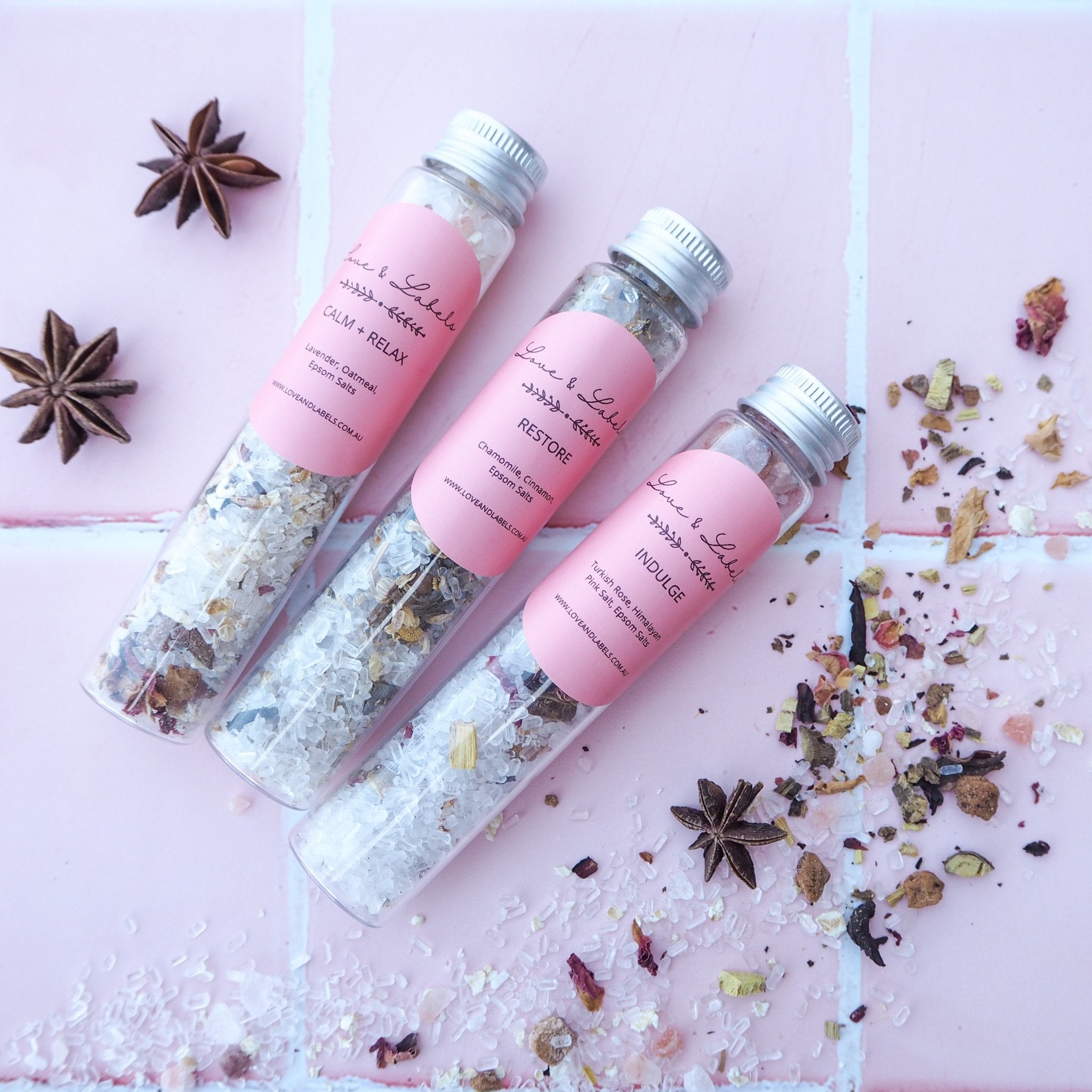Buy Bath Salt Test Tubes for your Wedding Favours, Personalised – Love ...