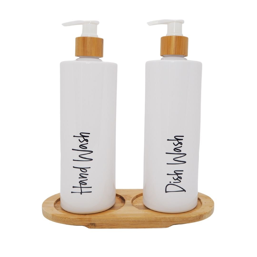 Refillable Hand Wash Bottles Set with Custom Labels – Love and Labels