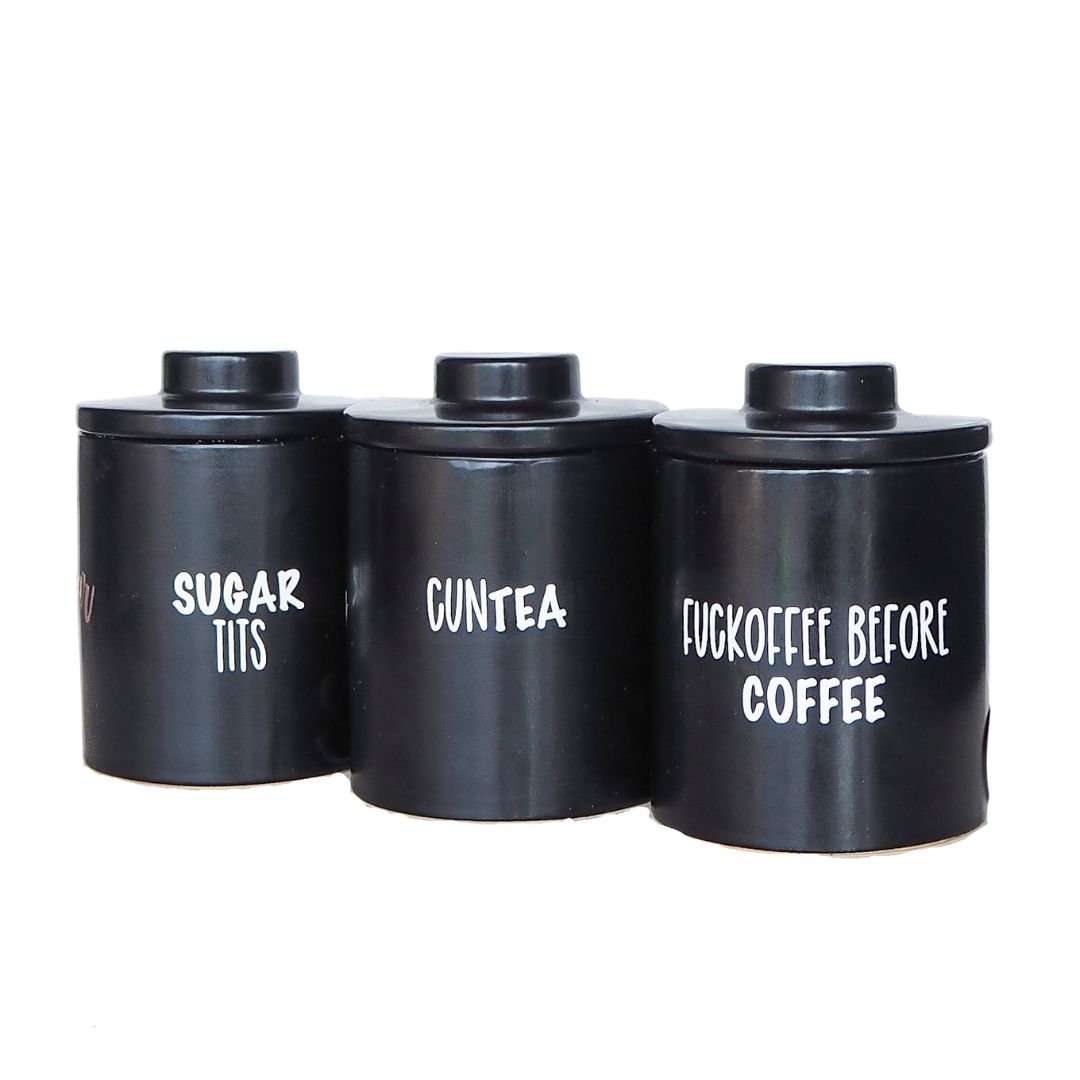 Humorous Rude Canister Labels, Tea Coffee Sugar Label – Love and Labels