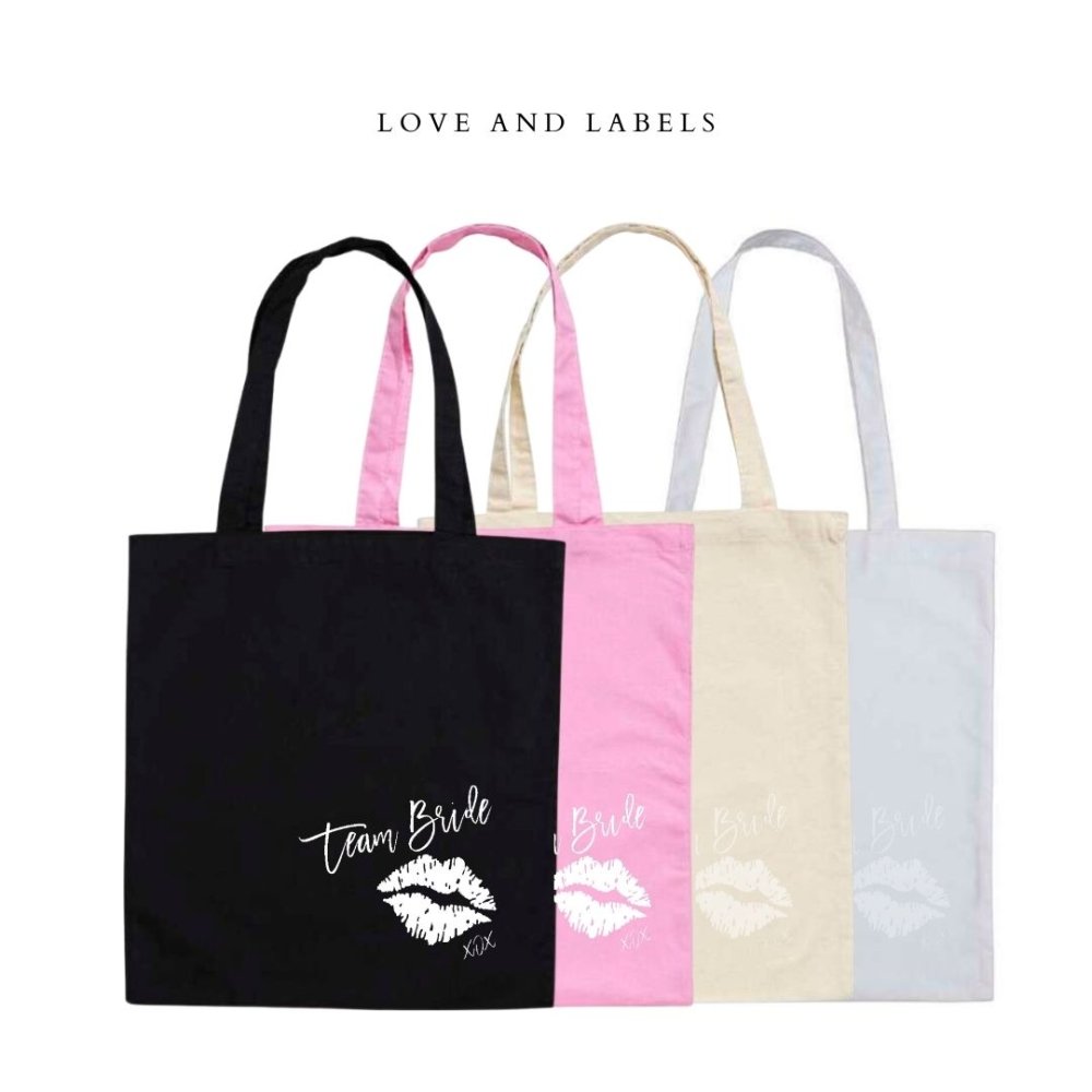 Bridesmaids Gift Ideas | Team Bride Tote Bag – Love and Labels